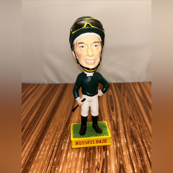 Source Unknown | Accents | Russell Baze Bobblehead Bay Meadows Horse ...